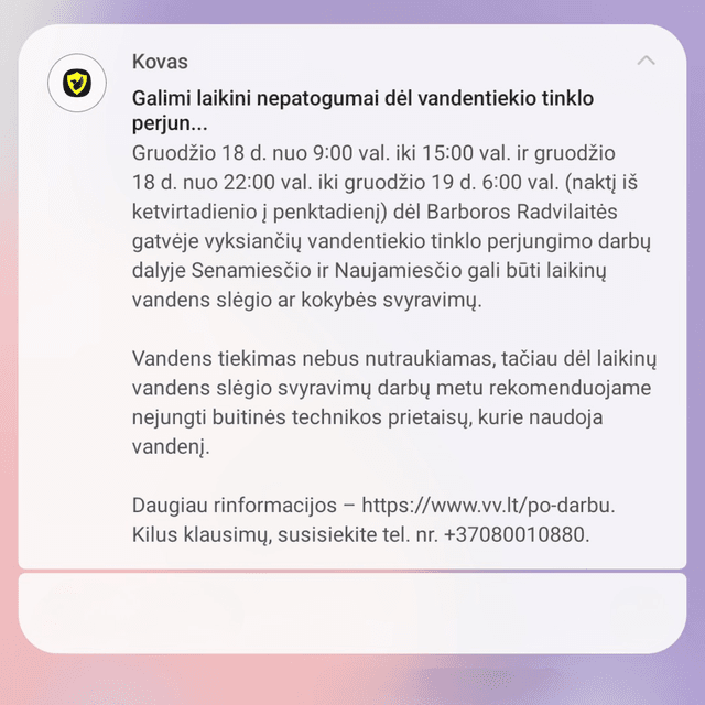 Kovas - Vilniaus miesto savivaldybė